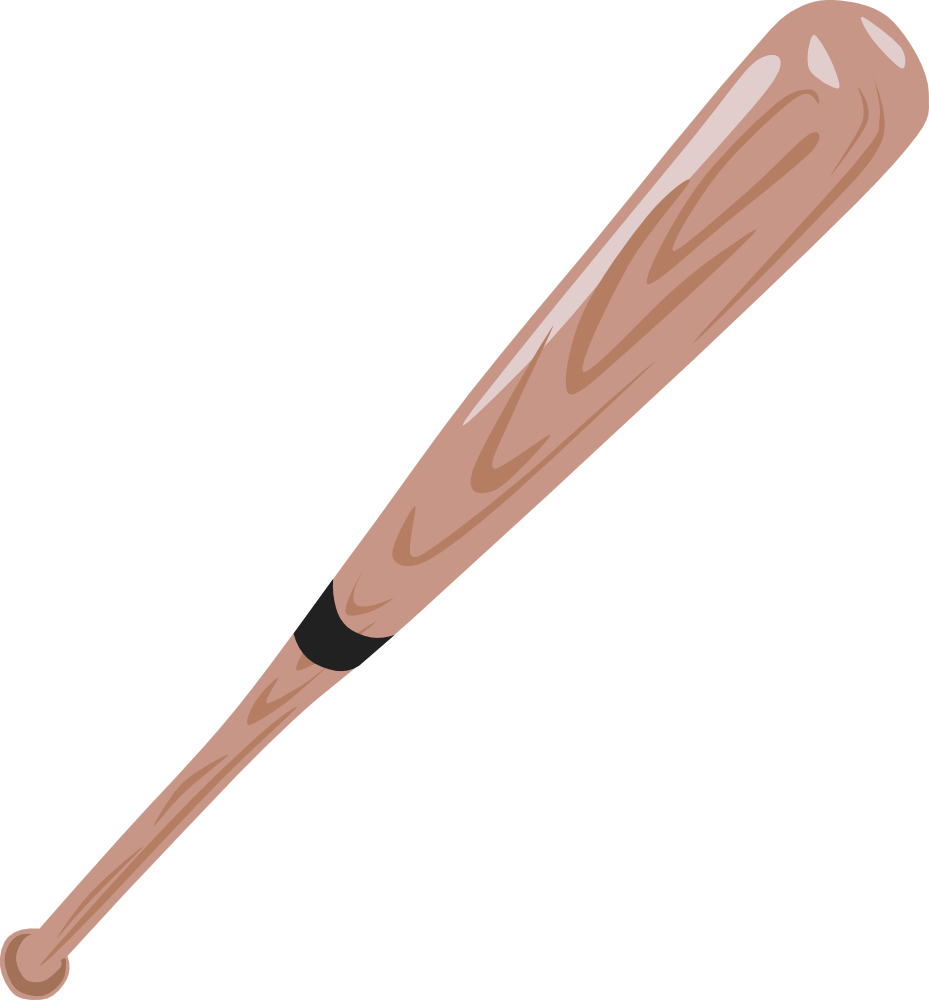 OnlineLabels Clip Art Baseball Bat
