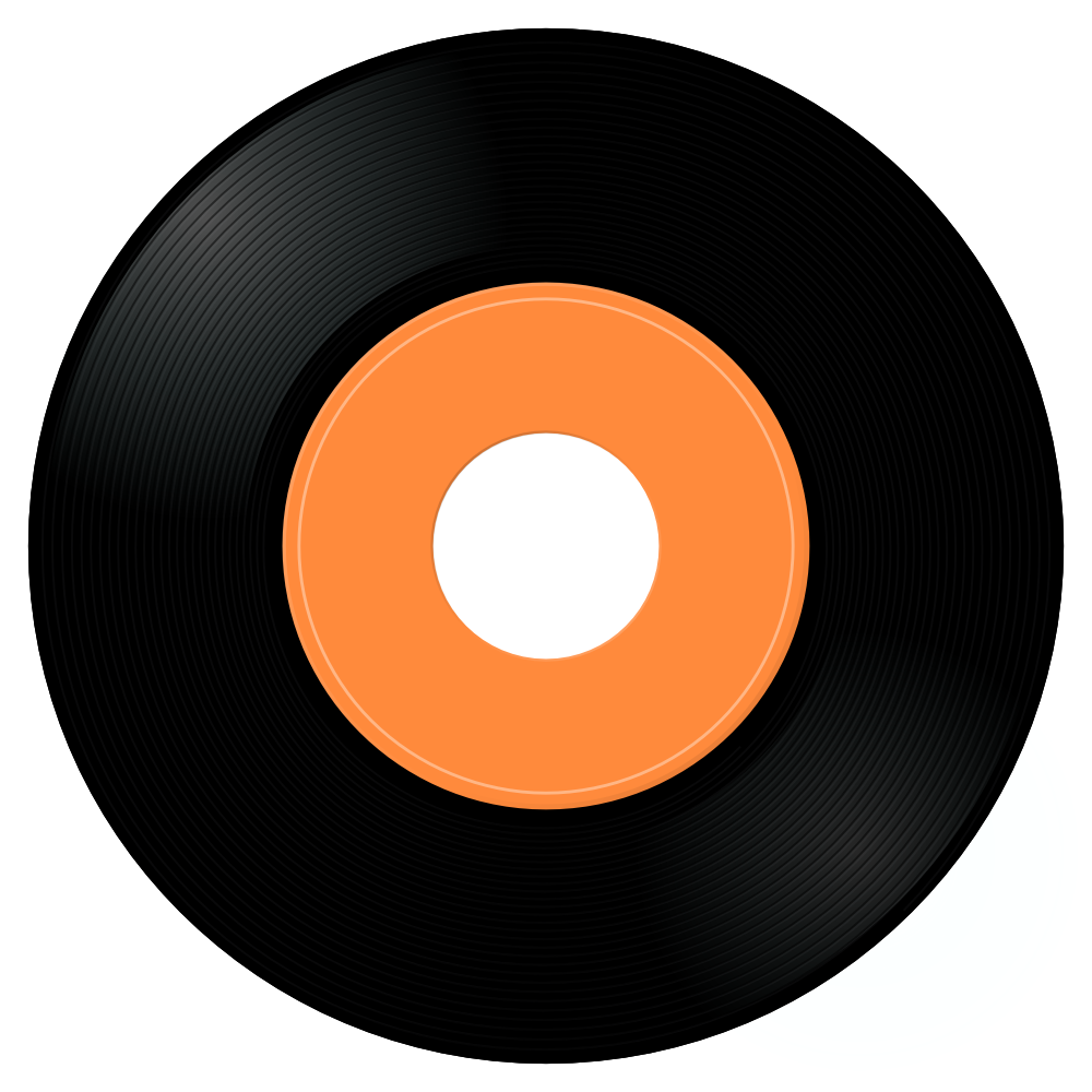OnlineLabels Clip Art 45 Record Album