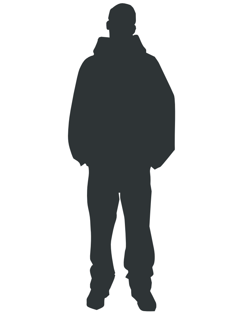 OnlineLabels Clip Art Person Outline 2