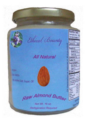 Ethical Bounty Almond Butter Label - Customer Label Ideas | OnlineLabels®