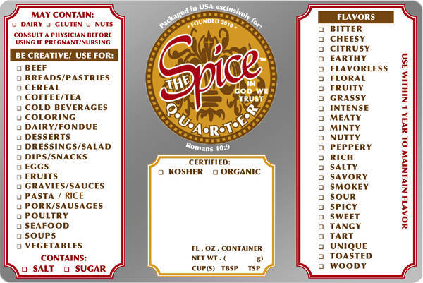The Spice Quarter Label - Customer Label Ideas | OnlineLabels®