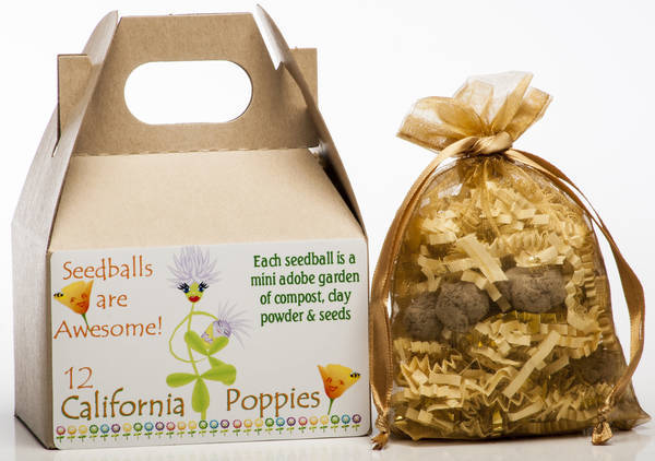 Logo Box Labels by Zziggysgal California Poppy Seedballs - Customer ...