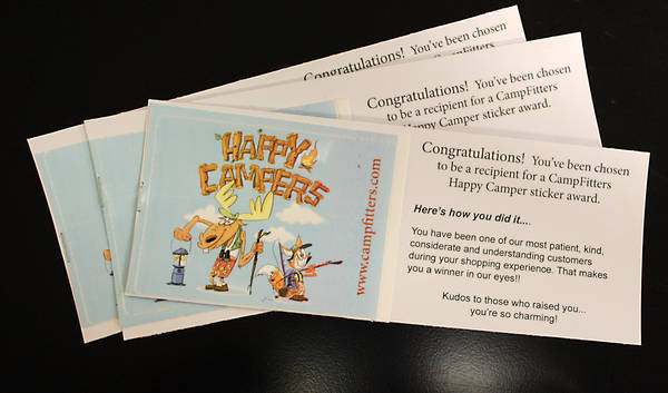 Happy Camper Sticker - Customer Label Ideas | OnlineLabels®