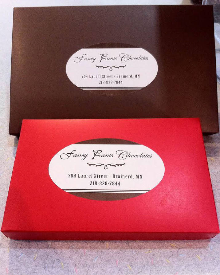 Fancy Pants Chocolates Boxes - Customer Label Ideas | OnlineLabels®