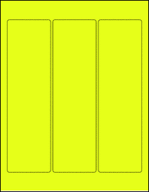 Fluorescent Yellow - OL1012 - 2.5" x 8.8"