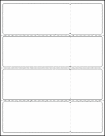 Removable White Matte - OL1045 - 8.125" x 2.5"