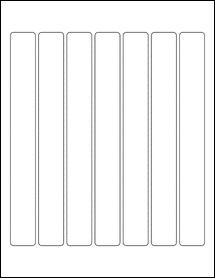 1" x 8.5" Blank Label Template - PDF - OL1148