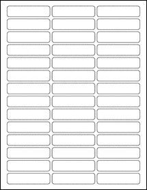 2.5" x 0.625" Blank Label Template - Microsoft Word - OL1242