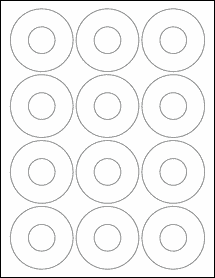 2.5" x 2.5" Blank Label Template - OL1563