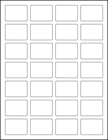 1.75" x 1.25" Blank Label Template - OL1841