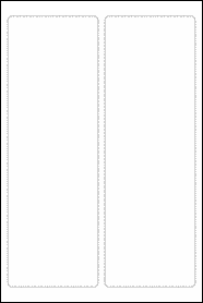 5.4" x 16.2" Blank Label Template - OL1871