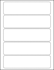 7.5" x 2" Blank Label Template - PDF - OL2092