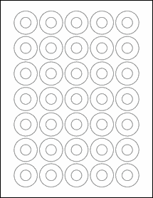 1.2992" x 1.2992" Blank Label Template - PDF - OL2217