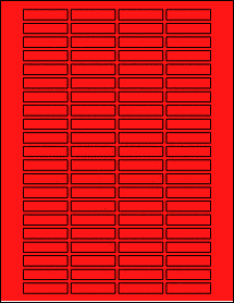 Fluorescent Red - OL2306 - 1.625" x 0.375"