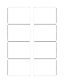 3" x 2.25" Blank Label Template - OL255