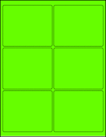 Fluorescent Green - OL2780 - 4" x 3.33"