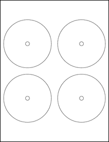 3.75" Circle Blank Label Template - PDF - OL2815