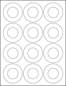 2.5" Circle Blank Label Template - PDF - OL2993