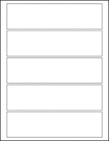 7.5" x 2" Blank Label Template - OL3132