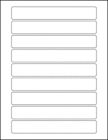 Weatherproof Matte Inkjet - OL3348 - 6.75" x 1"