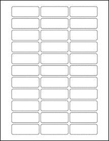 2.165" x 0.8" Blank Label Template - OL3387