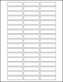 2.125" x 0.5" Blank Label Template - OL3404