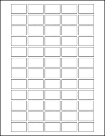 1.25" x 0.75" Blank Label Template - OL3408