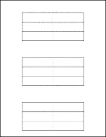 2.5" x 0.75" Blank Label Template - PDF - OL3599