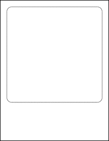 7.5" x 7.5" Blank Label Template - OL3719