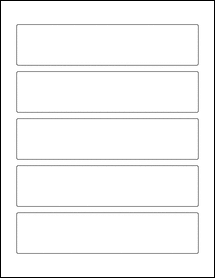 Weatherproof Matte Inkjet - OL3829 - 7.25" x 1.625"