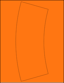 Fluorescent Orange - OL4481 - 4.3587" x 10.6429"