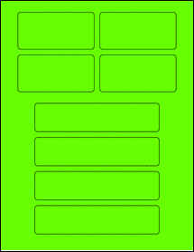 Fluorescent Green - OL4953 - 3.375" x 1.625"