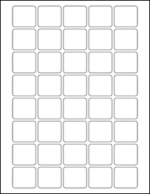 1.328" x 1.189" Blank Label Template - OL5156