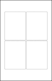 4.5" x 6" Blank Label Template - OL5173