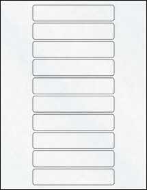 Clear Matte Inkjet - OL5245 - 4.75" x 0.9375"