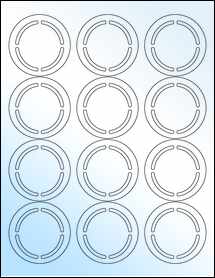 White Gloss Inkjet - OL5353 - 2.453" x 2.453"