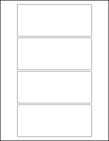 5.85" x 2.5" Blank Label Template - OL5409