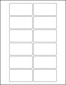 3" x 1.6" Blank Label Template - OL5427