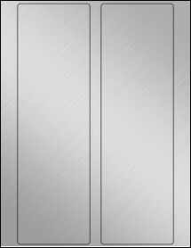 Weatherproof Silver Polyester Laser - OL5430 - 3.25" x 10.75"