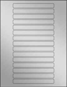 Weatherproof Silver Polyester Laser - OL5481 - 5.25" x 0.5625"