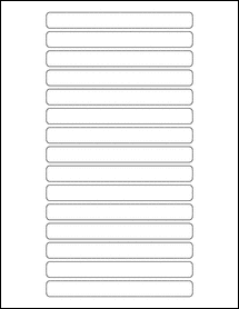 5.25" x 0.5625" Blank Label Template - OL5481