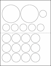 3" Circle Blank Label Template - PDF - OL5512