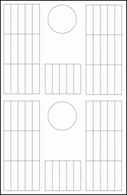 2.5" Circle Blank Label Template - PDF - OL5564