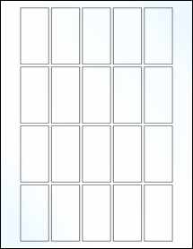 Clear Gloss Laser - OL6048 - 1.25" x 2.5"