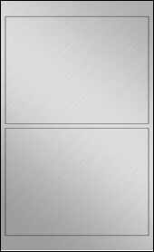 Weatherproof Silver Polyester Laser - OL6086 - 8" x 6"