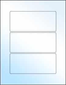 White Gloss Inkjet - OL6176 - 6" x 2.625"