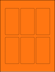 Fluorescent Orange - OL6223 - 2.1575" x 4.0749"