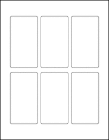 2.1575" x 4.0749" Blank Label Template - OL6223