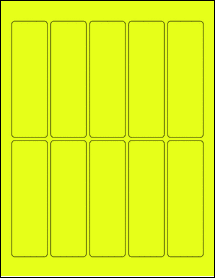 Fluorescent Yellow - OL6230 - 1.43" x 4.631"
