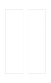 3" x 10.75" Blank Label Template - OL6261